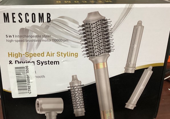 BidBid - 5-in-1 Hot Air Styler: Hair Dryer & Auto-Wrap Curlers ...