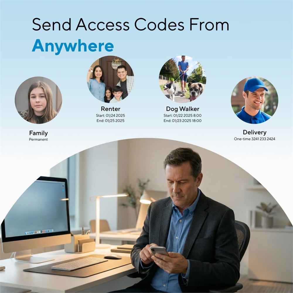 BidBid - ULTRALOQ Bolt Fingerprint Smart Lock with Lever & Keypad, WiFi ...